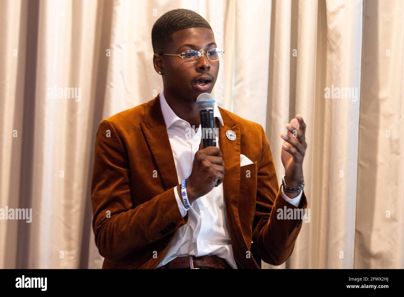 Minneapolis, USA. 24th May, 2021. Tylik McMillan, National Youth ...