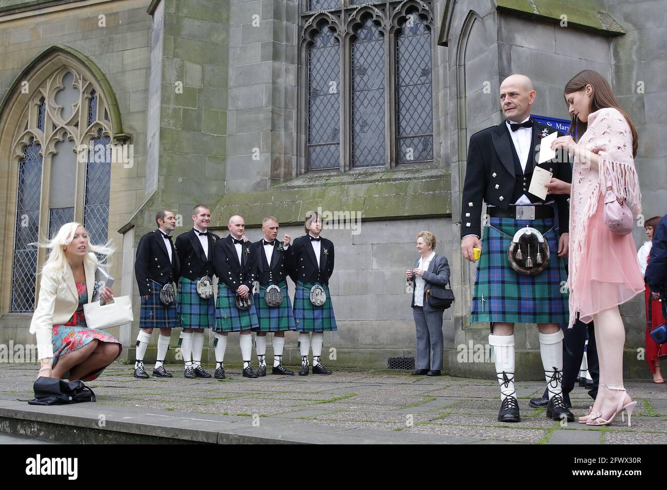 wedding ceremonial in Edinburgh,Scotland Stock Photo - Alamy