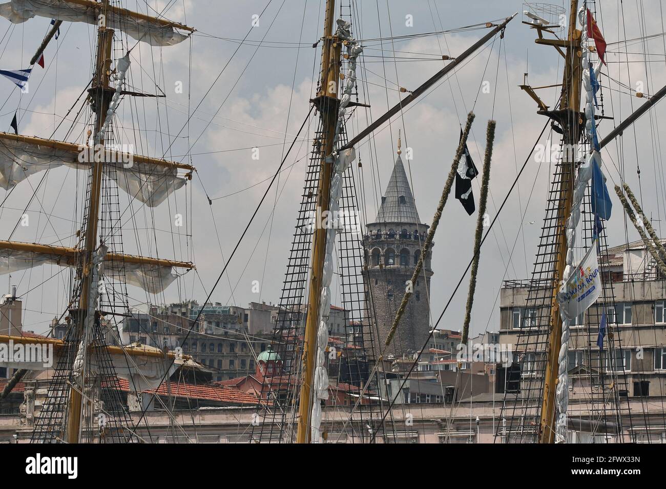 tall ships Istanbul port visit during Tall ship regatta, Historical ...