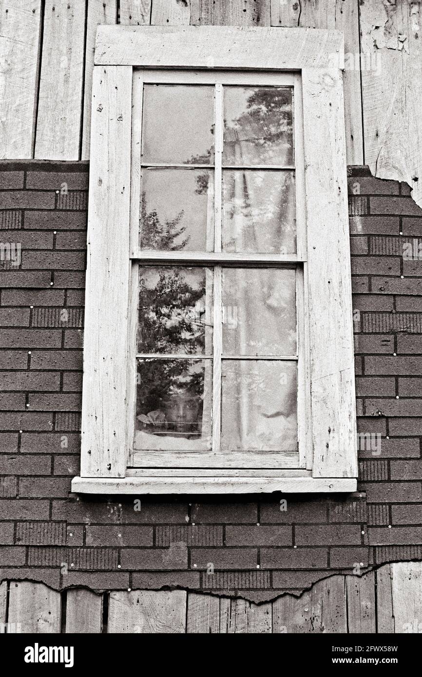 Child's Face in Window Stock Photo - Alamy