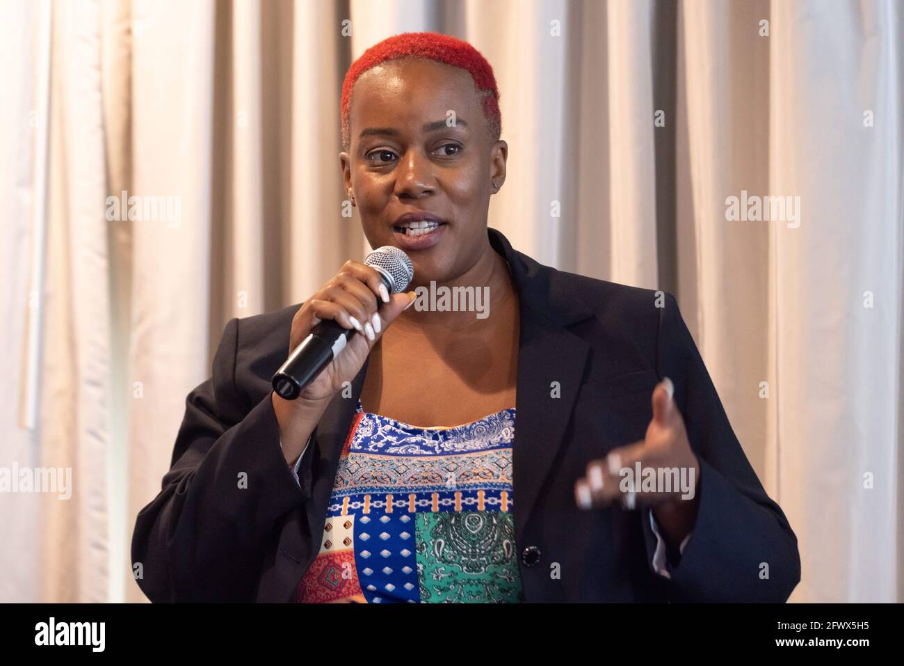 Minneapolis, USA. 24th May, 2021. Mayesha Hill, founder of Check Your ...