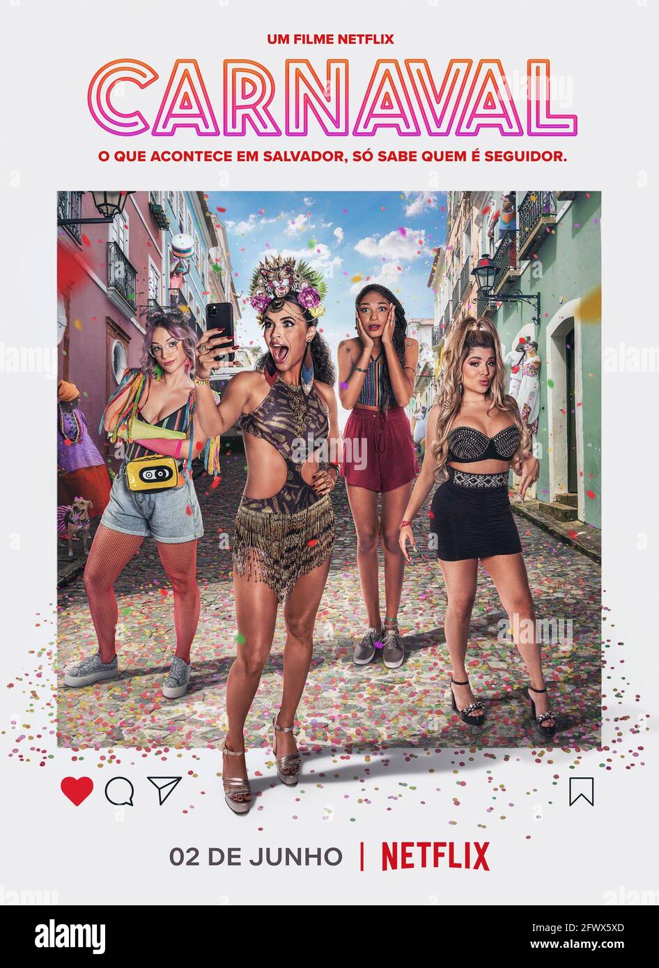 CARNAVAL, Brazilian poster, from left: Samya Pascotto, Giovana Cordeiro, Bruna Inocencio ...
