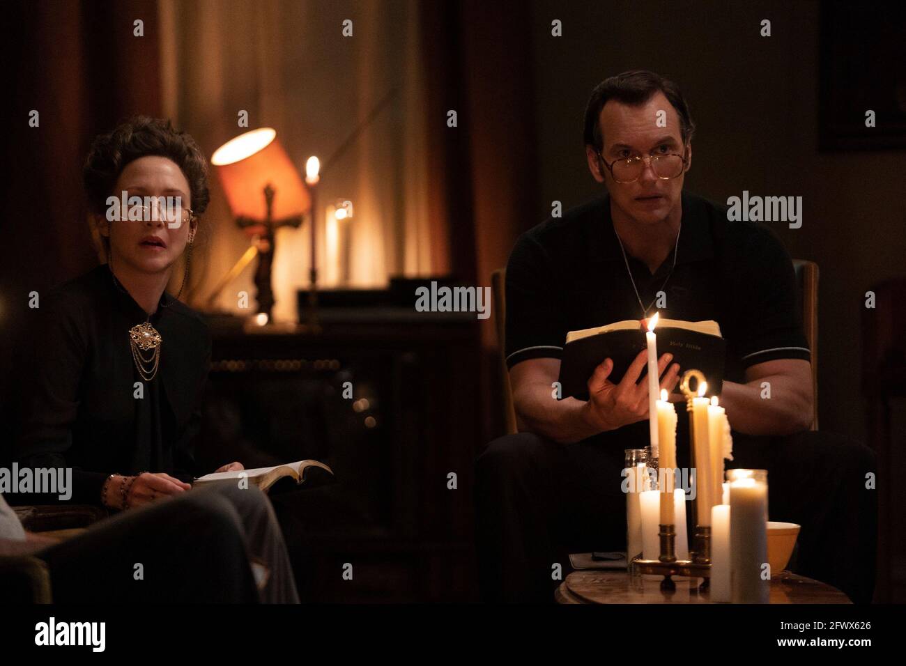 THE CONJURING: THE DEVIL MADE ME DO IT, from left: Vera Farmiga ...