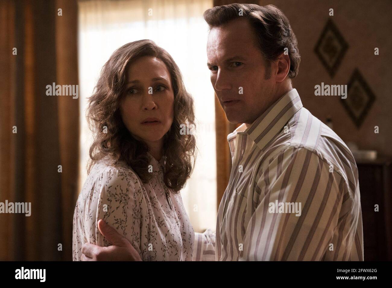 THE CONJURING: THE DEVIL MADE ME DO IT, from left: Vera Farmiga ...