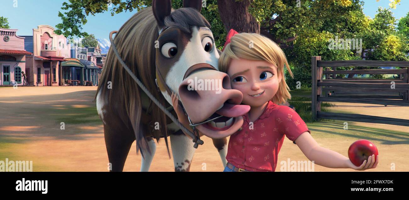 SPIRIT UNTAMED, from left: Boomerang, Abigail Stone (voice: Mckenna ...