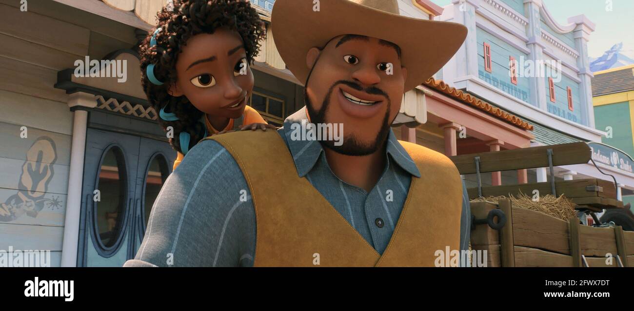 SPIRIT UNTAMED, from left: Pru Granger (voice: Marsai Martin), Al ...