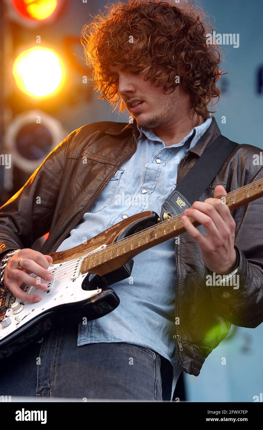 LUKE POTASHNICK LEAD GUITAR, ROOSTER AT POWER IN THE PARK, SOUTHAMPTON ...