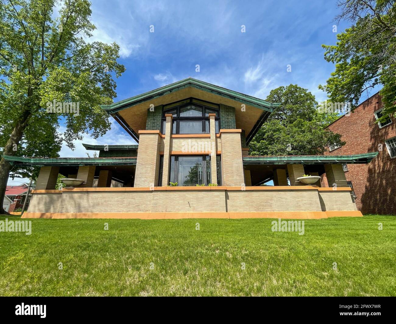 Springfield, IL USA - May 14, 2021: Dana Thomas House a Frank Lloyd ...