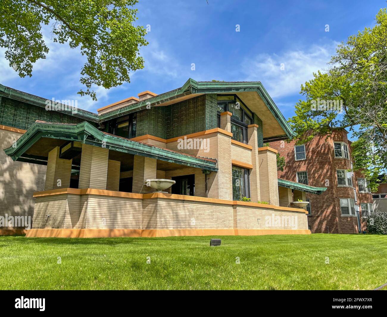Springfield, IL USA - May 14, 2021: Dana Thomas House a Frank Lloyd ...