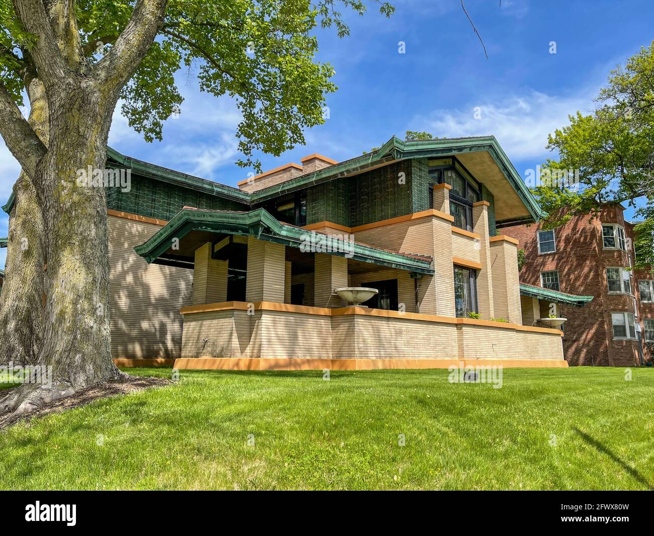 Springfield, IL USA - May 14, 2021: Dana Thomas House a Frank Lloyd ...