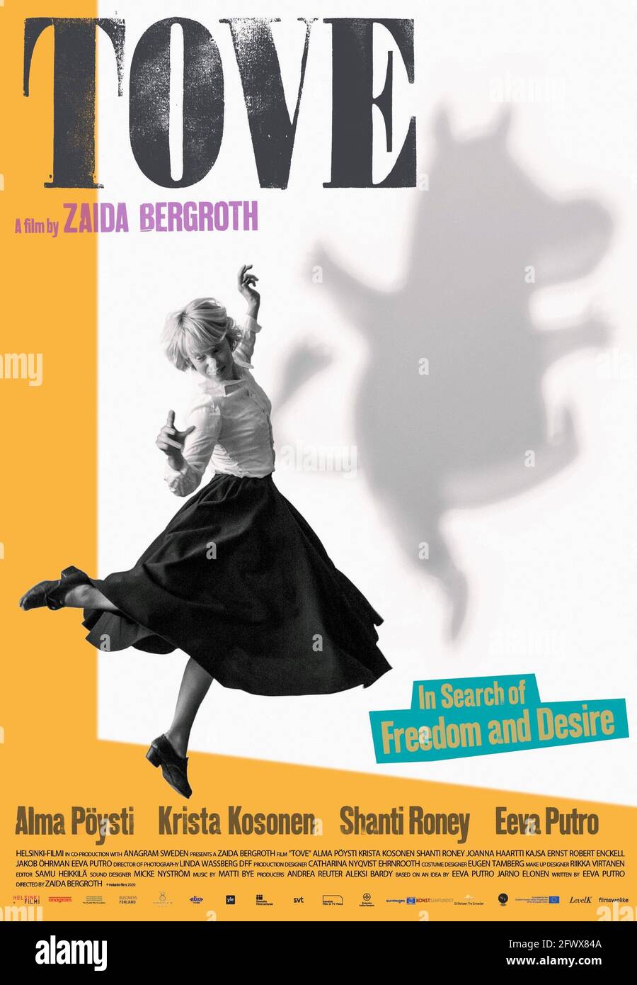 TOVE, English language poster, Alma Poysti as Tove Jansson, 2020 ...