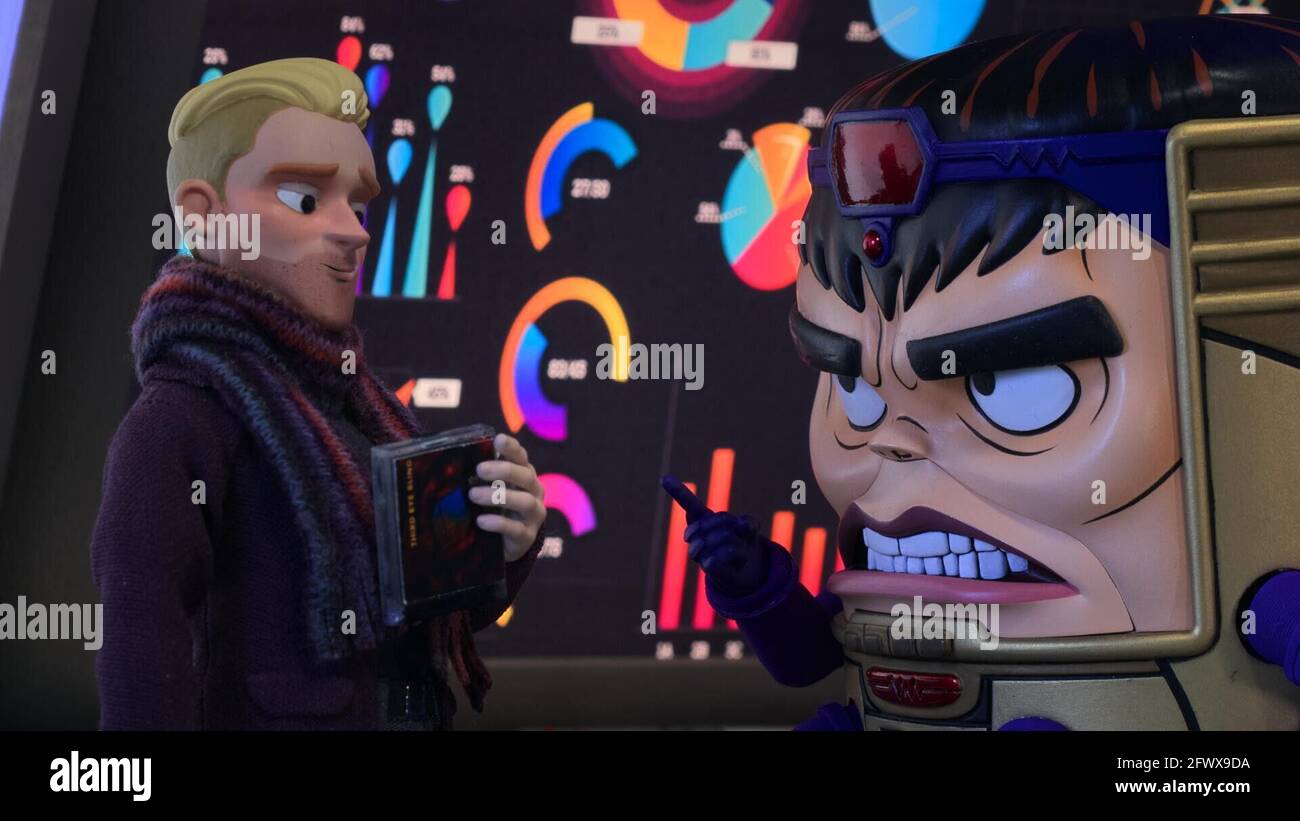 MARVEL'S M.O.D.O.K., (aka M.O.D.O.K., aka MODOK), right: MODOK (voice ...