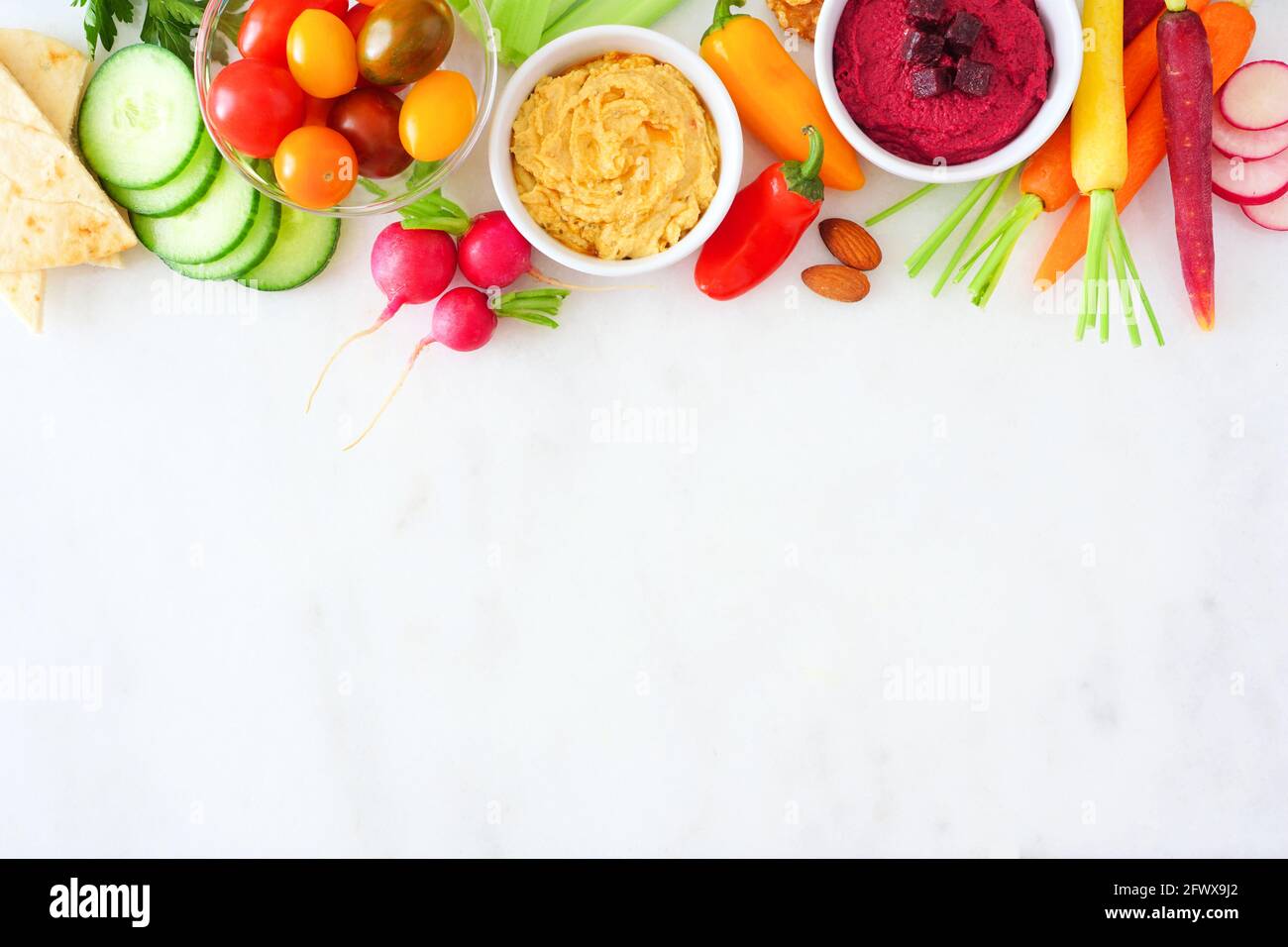 Fresh food border hi-res stock photography and images - Alamy