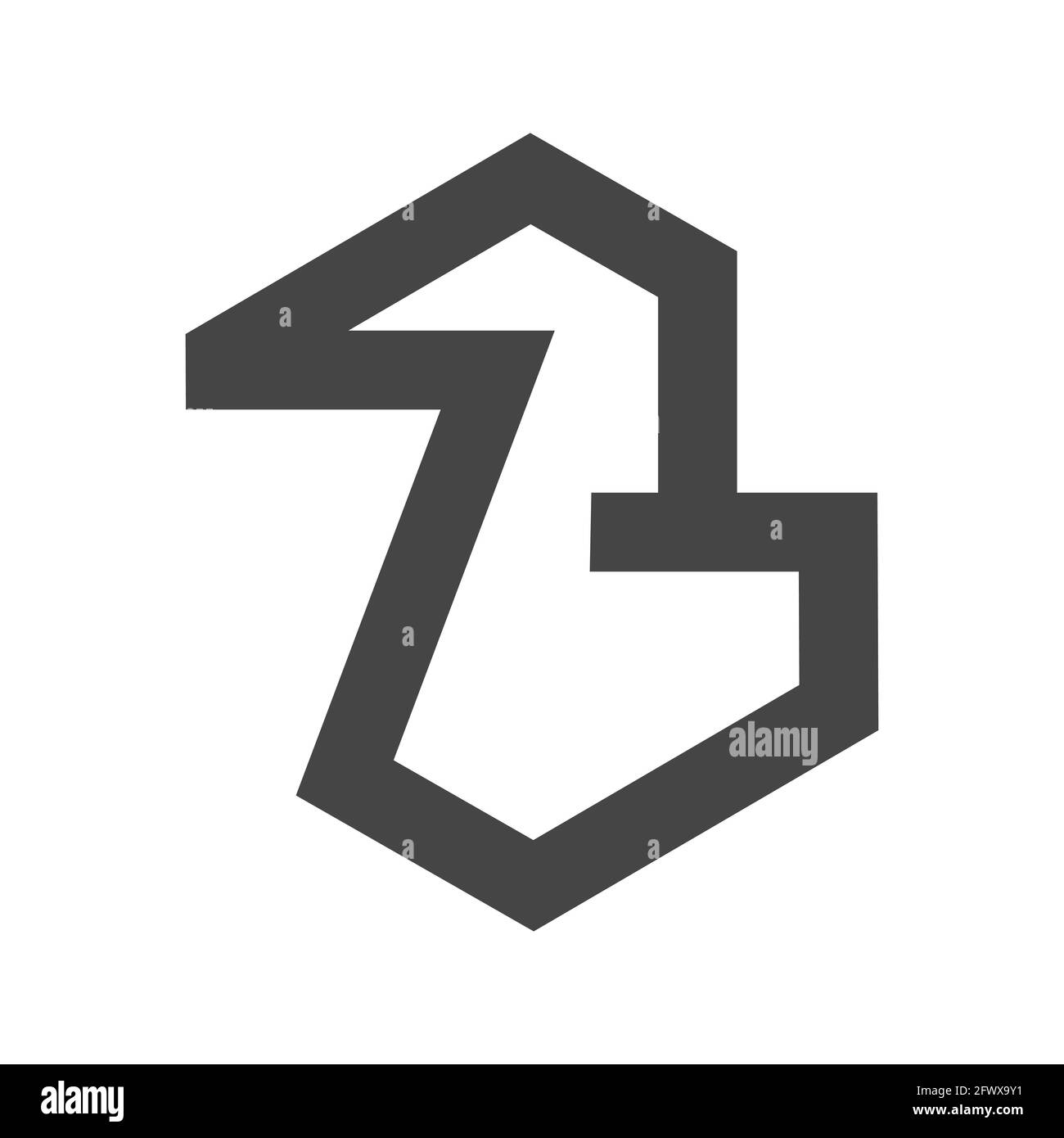 Alphabet letters Initials Monogram logo BZ, ZB, Z and B Stock Vector ...