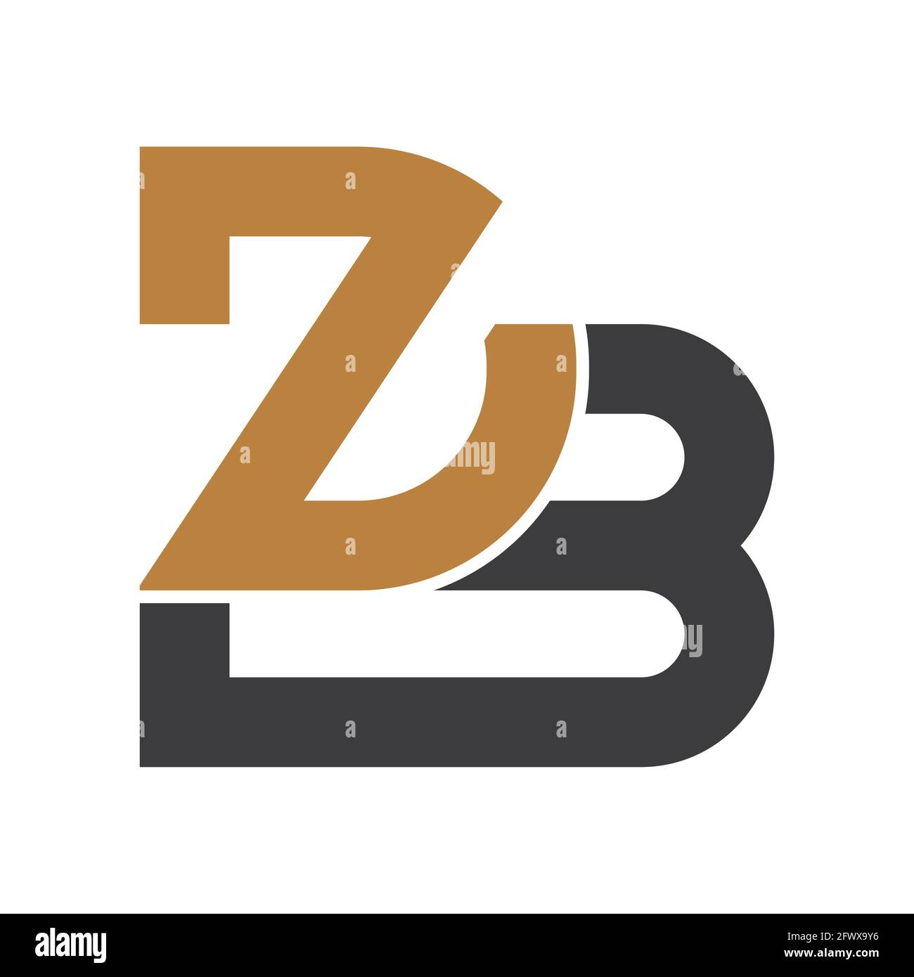 Alphabet letters Initials Monogram logo BZ, ZB, Z and B Stock Vector ...