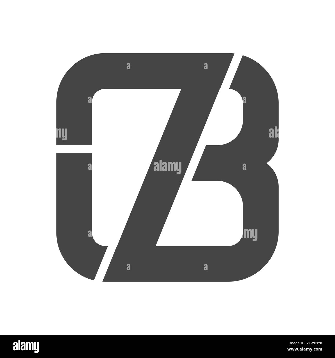 Alphabet letters Initials Monogram logo BZ, ZB, Z and B Stock Vector ...