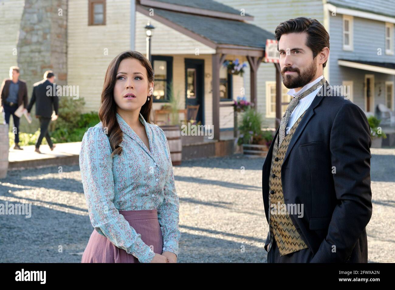WHEN CALLS THE HEART, from left: Erin Krakow, Chris McNally, Before My Very Eyes', (Season 8, ep ...
