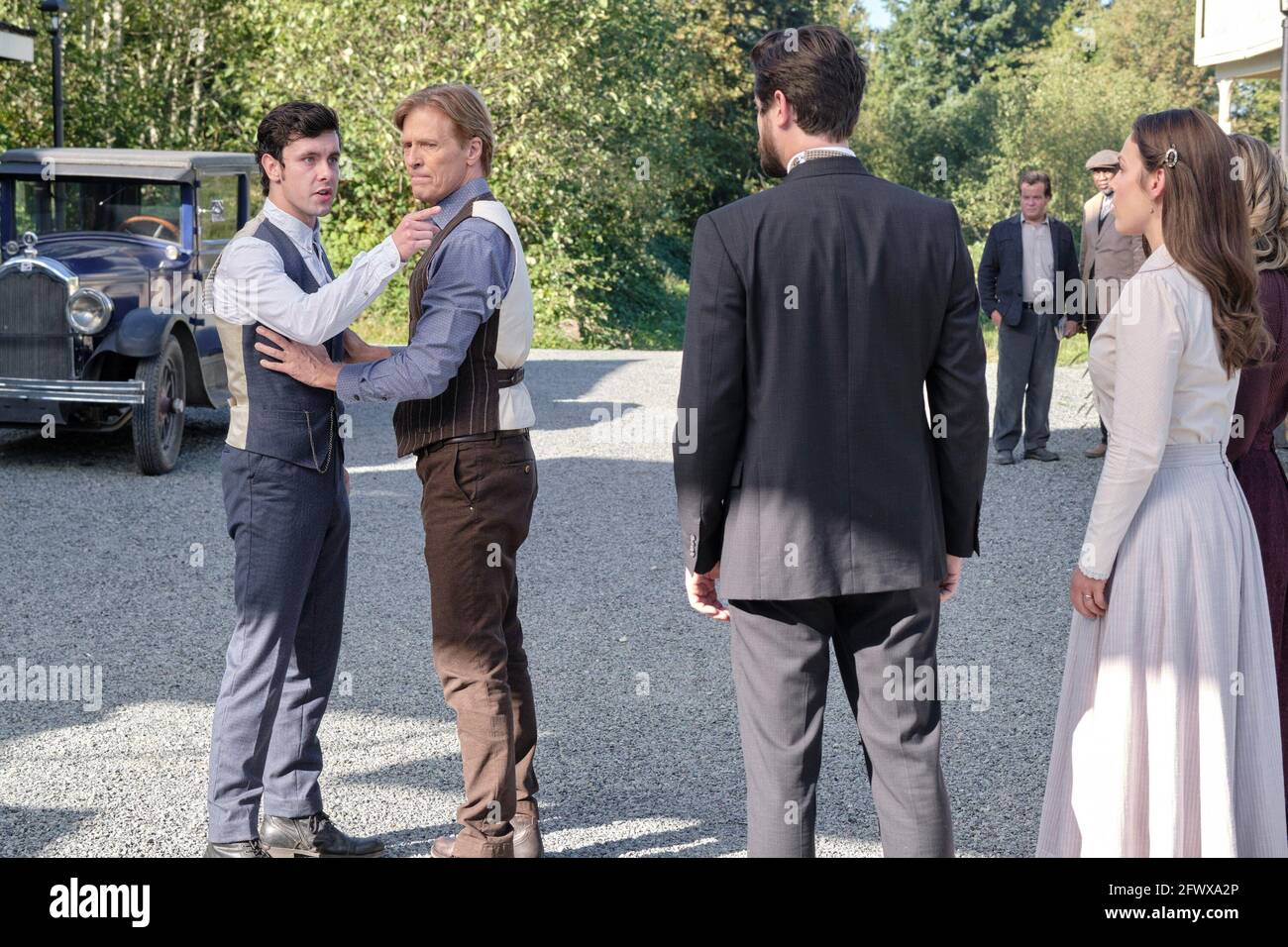 WHEN CALLS THE HEART, from left: James Drew Dean, Jack Wagner, Chris ...