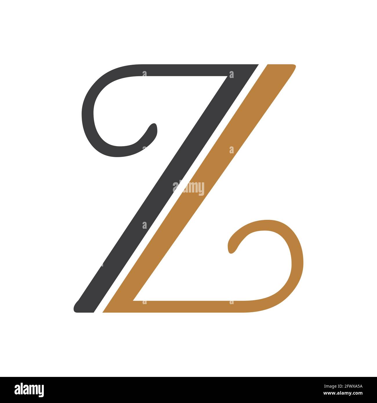 Alphabet letters Initials Monogram logo BZ, ZB, Z and B Stock Vector ...