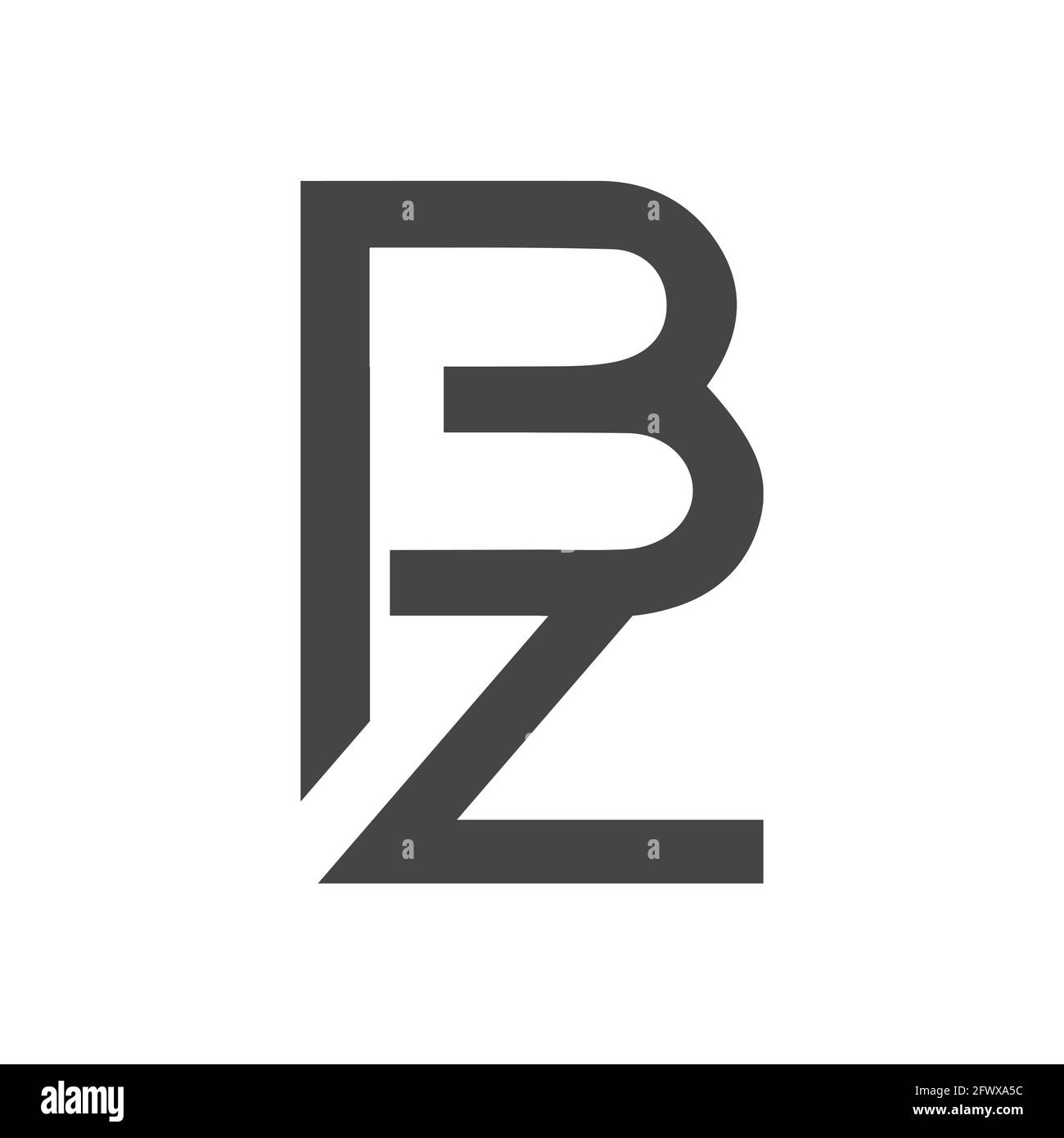 Alphabet letters Initials Monogram logo BZ, ZB, Z and B Stock Vector ...