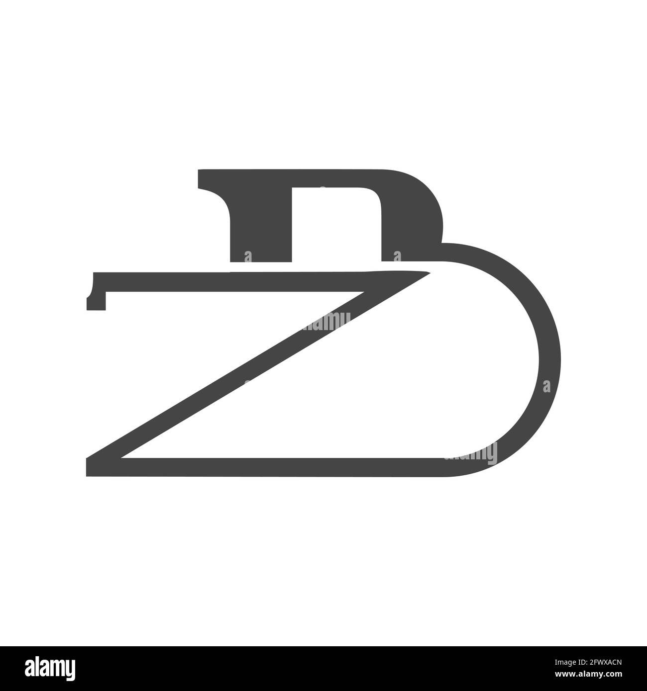 Alphabet letters Initials Monogram logo BZ, ZB, Z and B Stock Vector ...