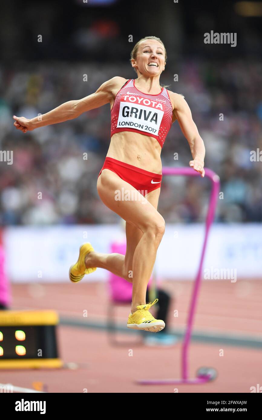 Lauma Griva (Latvia). Long Jump women, Final. IAAF Athletics World ...