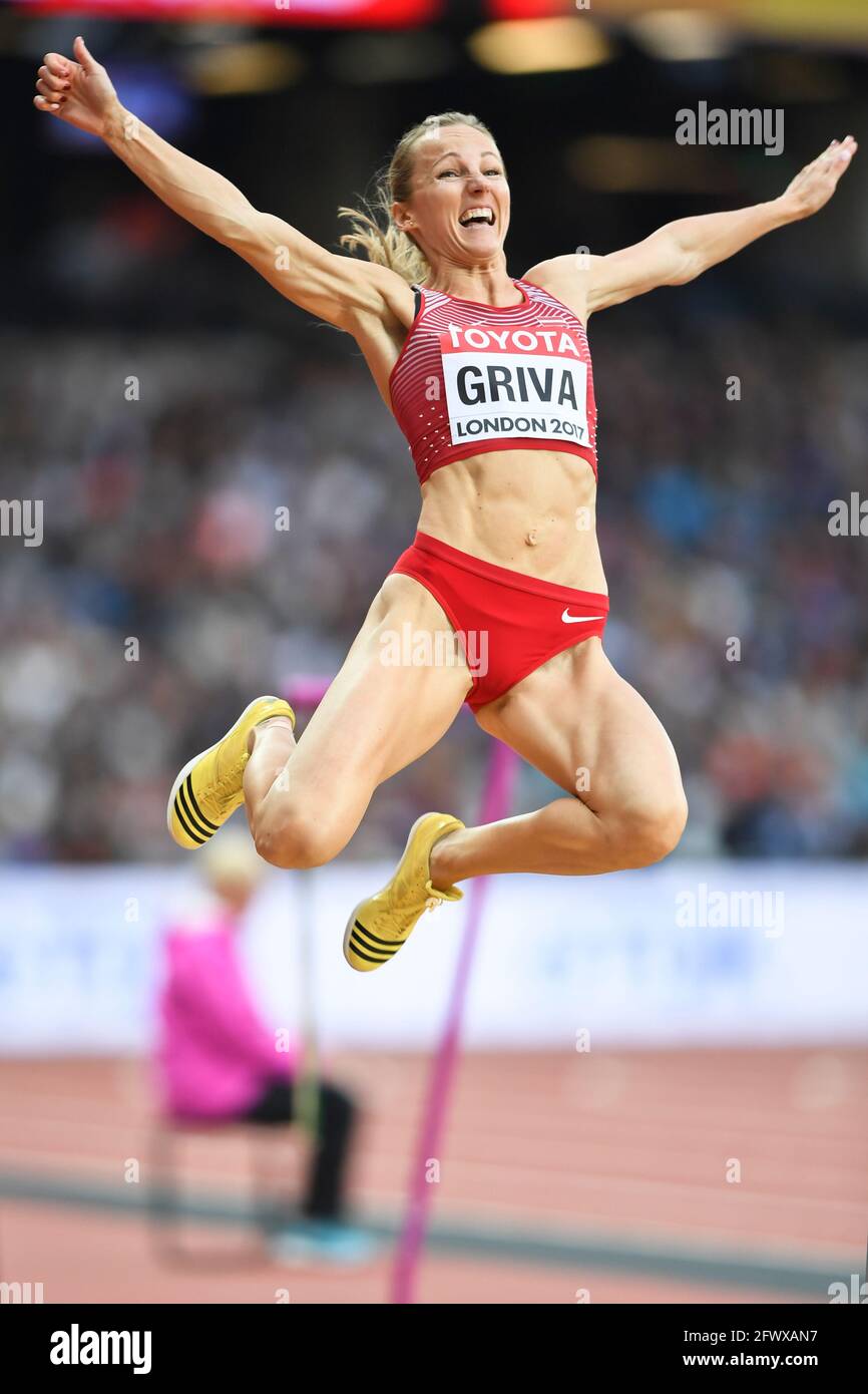 Lauma Griva (Latvia). Long Jump women, Final. IAAF Athletics World ...