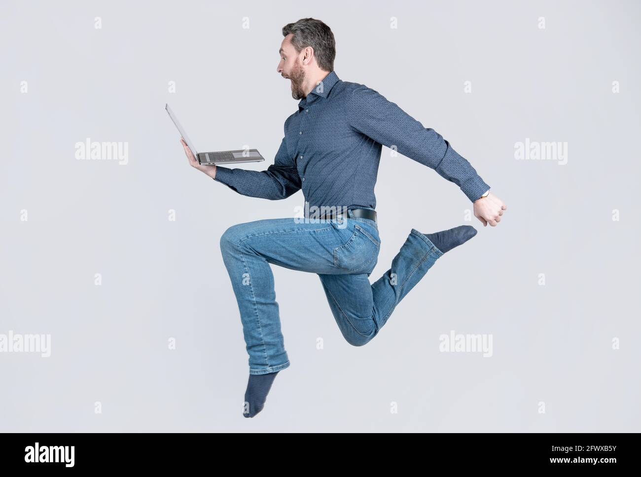 Man hurrying hi-res stock photography and images - Alamy