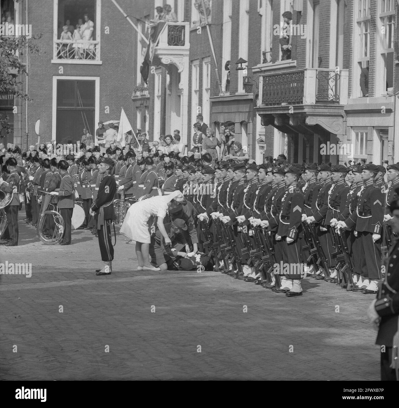 Opening States General in the Knights' Hall. Fainting soldier ...
