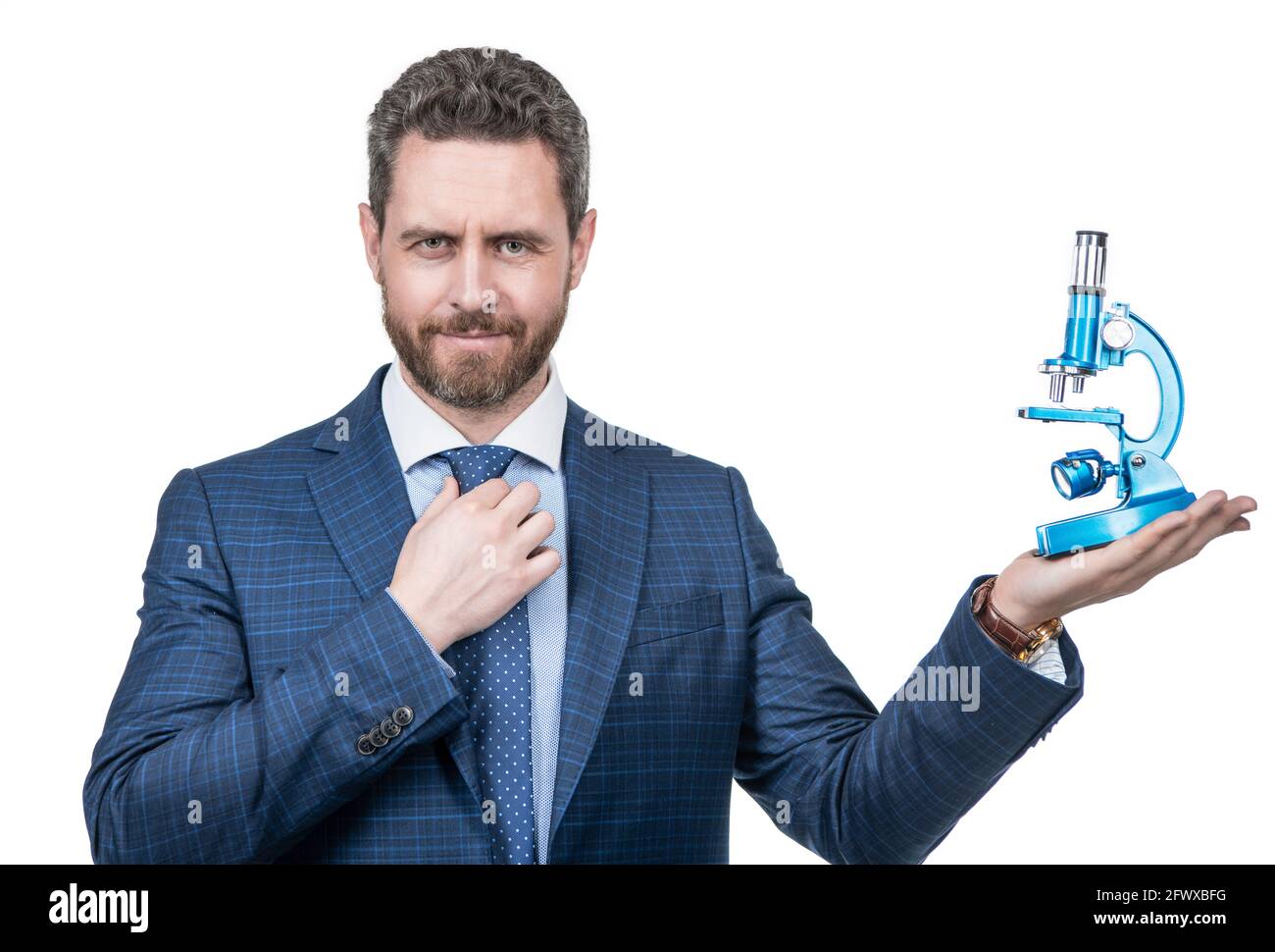 Businessman showing business data hi-res stock photography and images ...