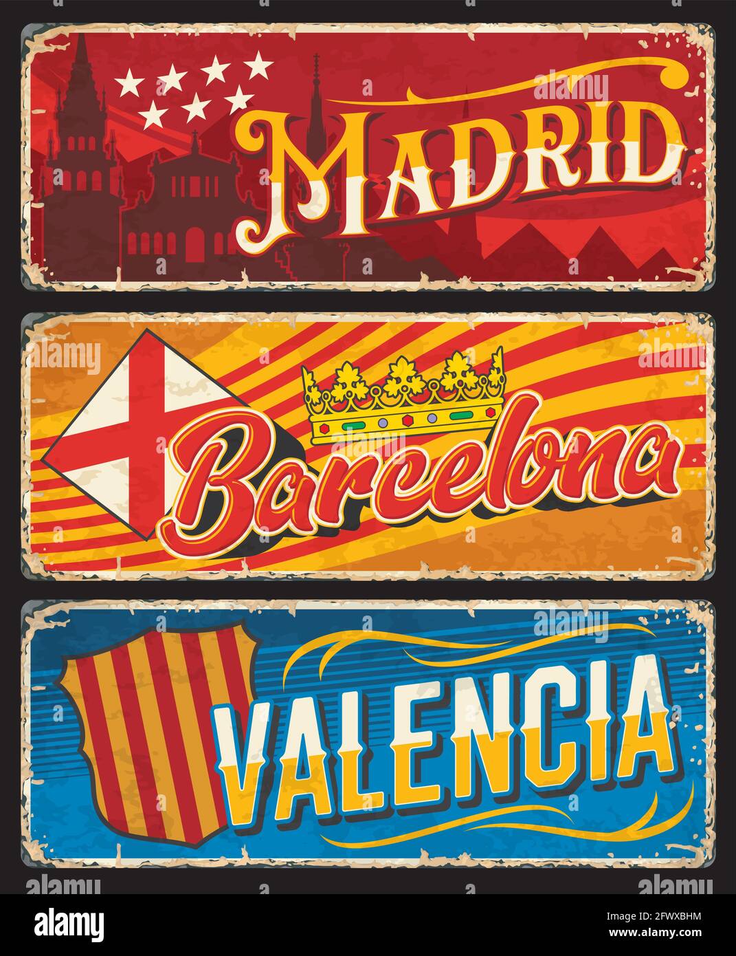 Signage madrid Stock Vector Images - Alamy