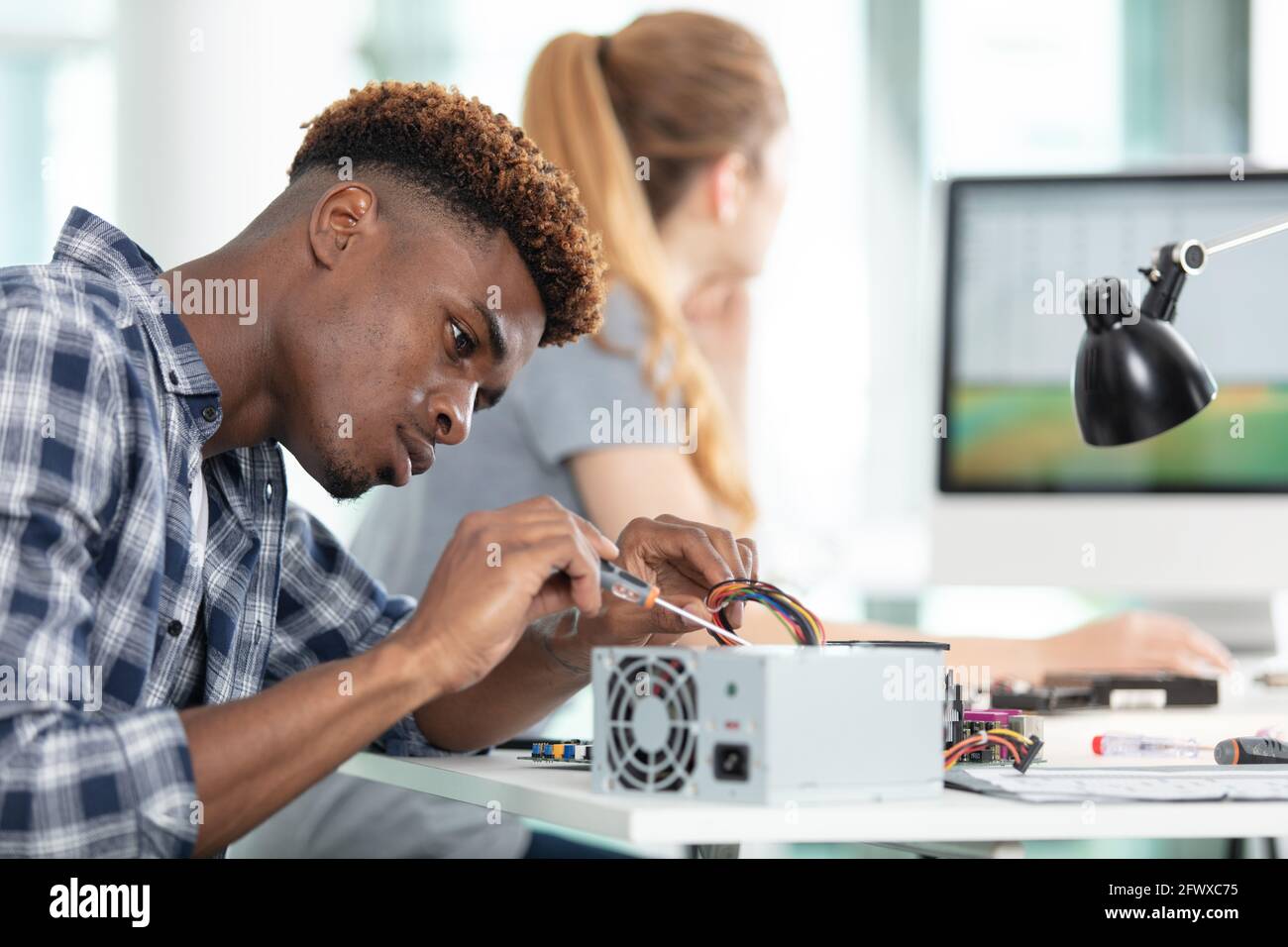 Digital device class room hi-res stock photography and images - Alamy