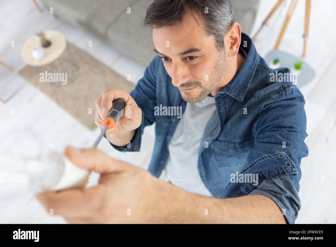 Light fixture wiring hi-res stock photography and images - Alamy