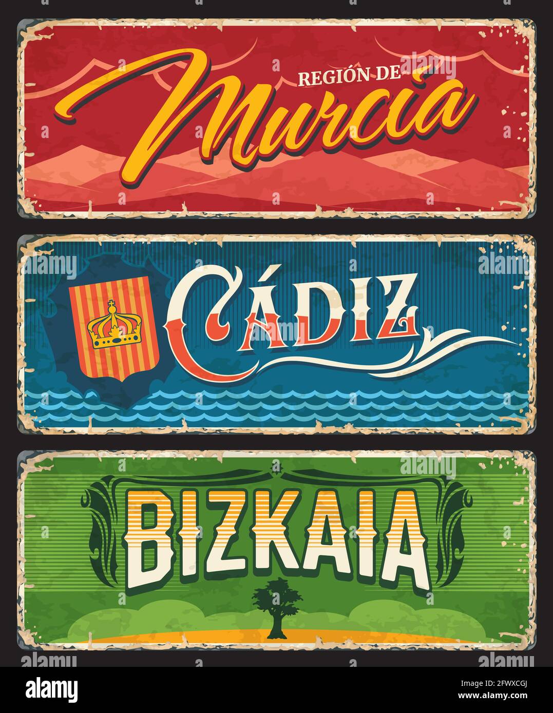 Welcome to cadiz sign Stock Vector Images - Alamy