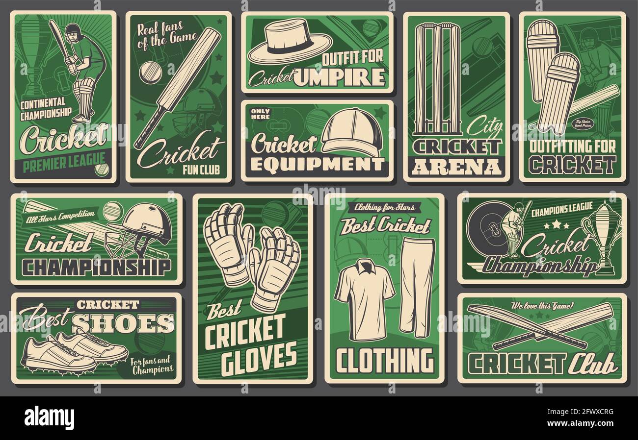 Cricket banners Stock Vector Images - Alamy