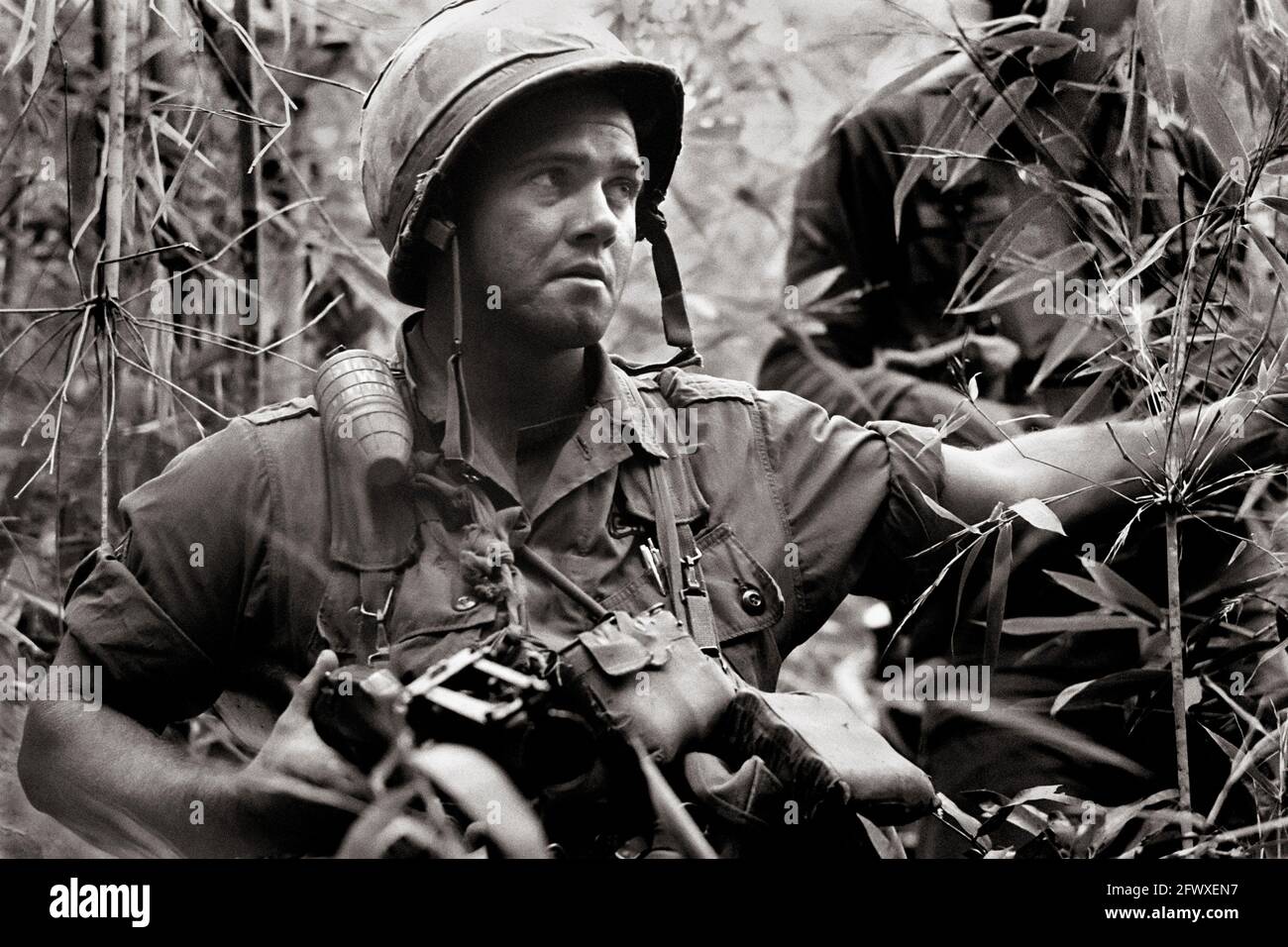 Soldier in the Jungle; Vietnam Stock Photo - Alamy