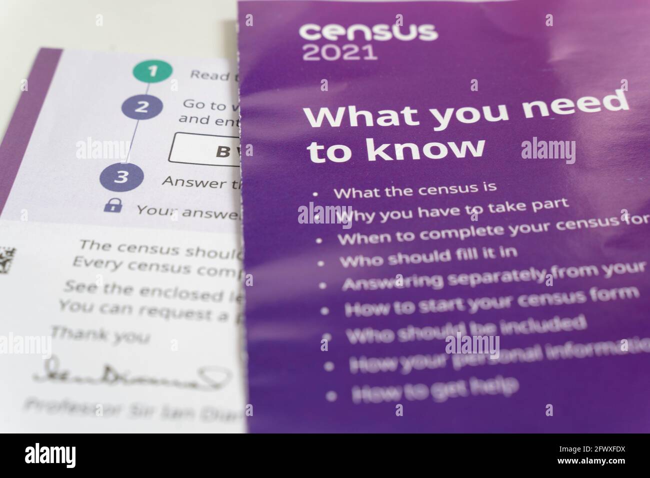 Census leaflet hi-res stock photography and images - Alamy