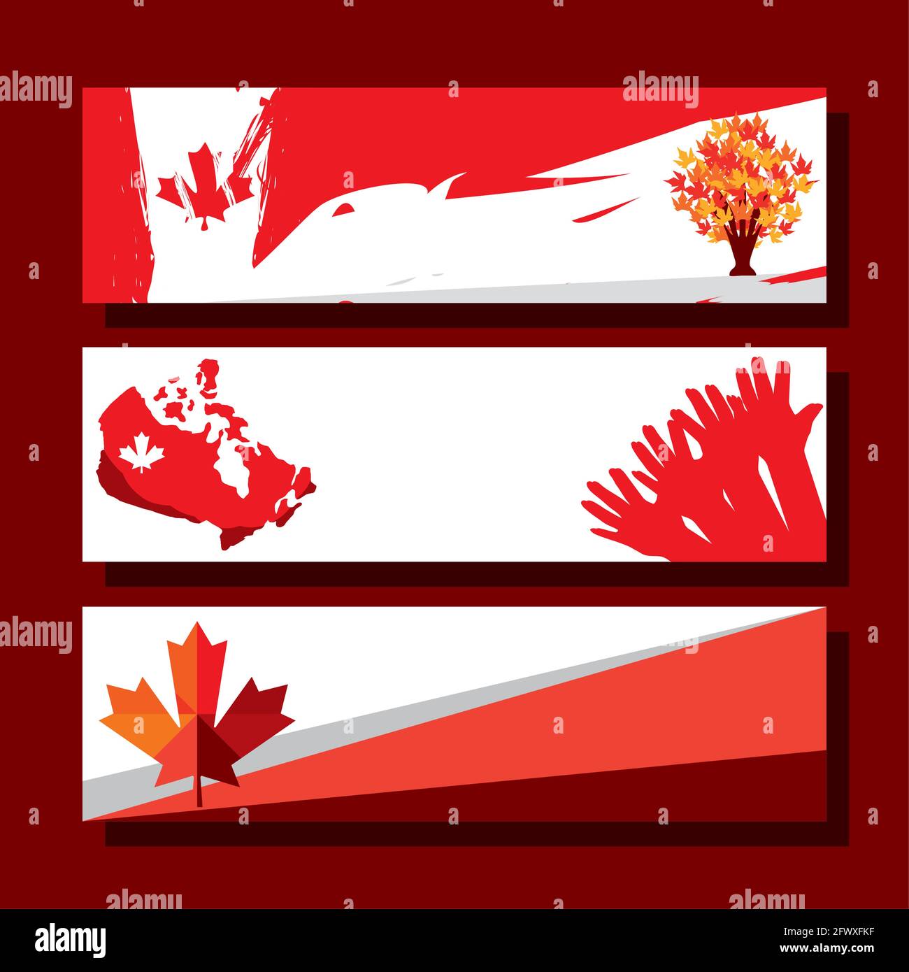 canadian independence banner Stock Vector Image & Art - Alamy
