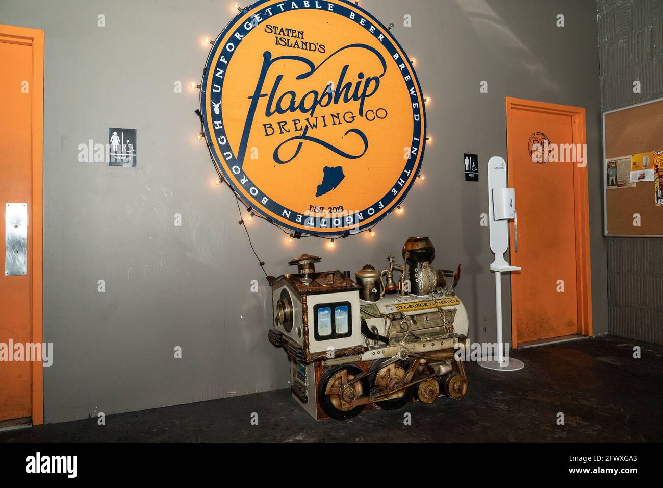 View of Flagship Brewing Company where Lieutenant Governor Kathy Hochul ...