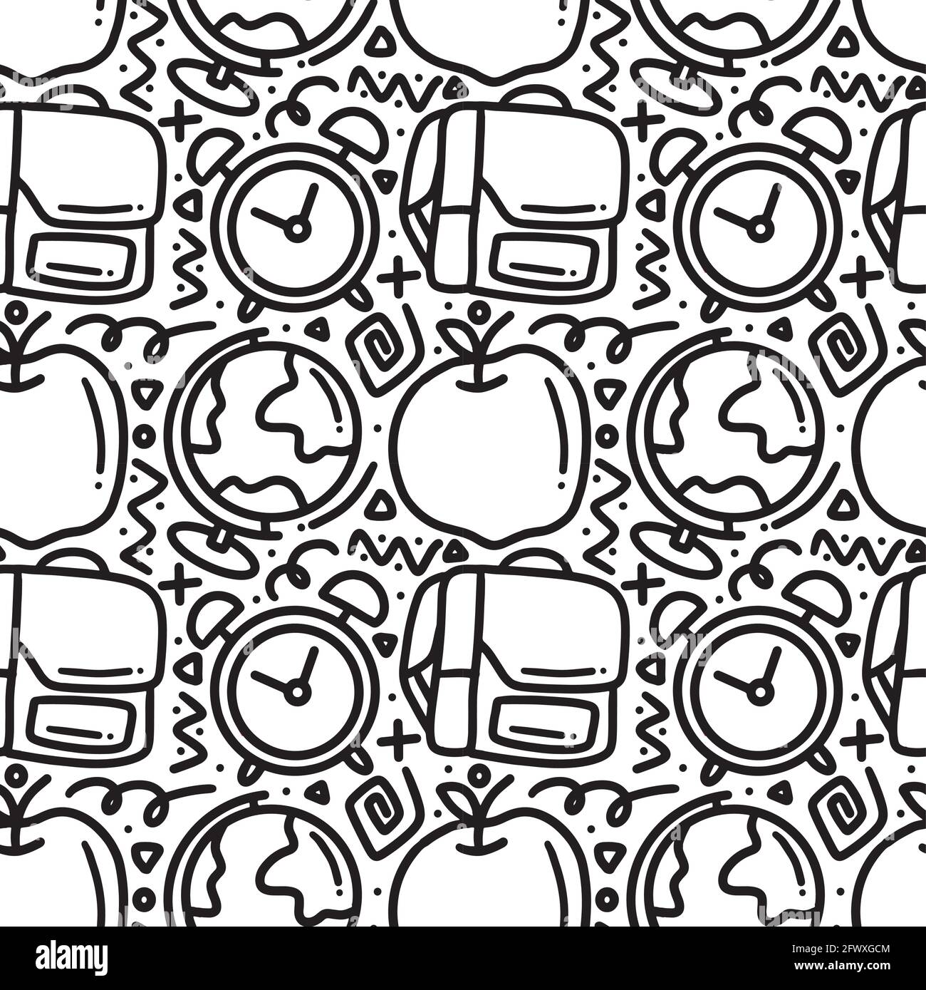 doodle set of school hand drawing Stock Vector Image & Art - Alamy