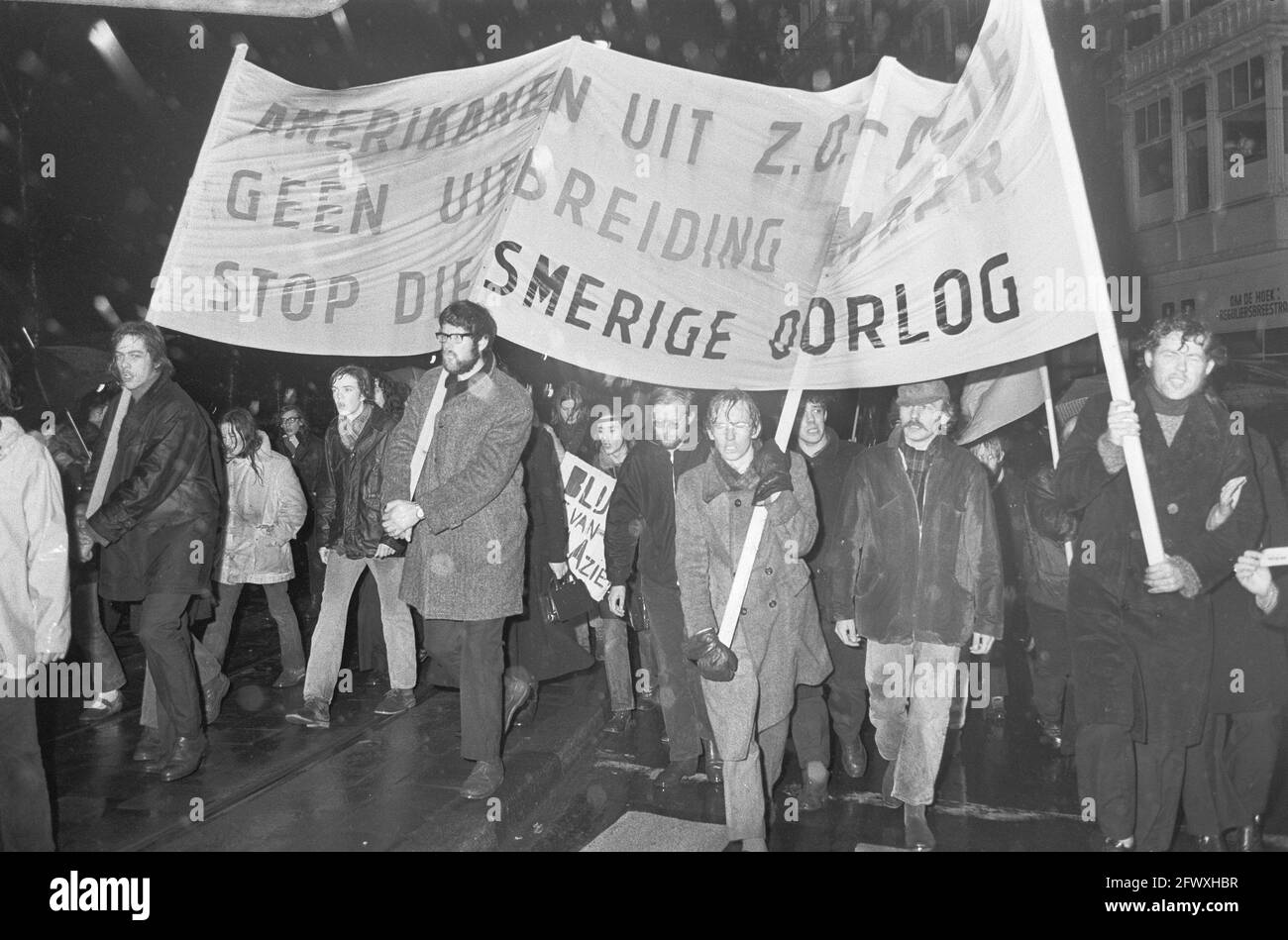 Protest demonstration against struggle in Laos, Vietnam, Cambodia etc ...