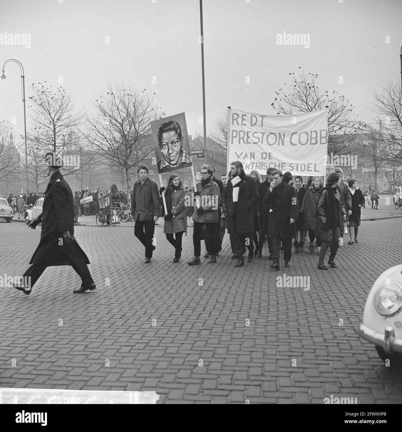 Protest march against execution Preston Cobb in Amsterdam, November 30 ...
