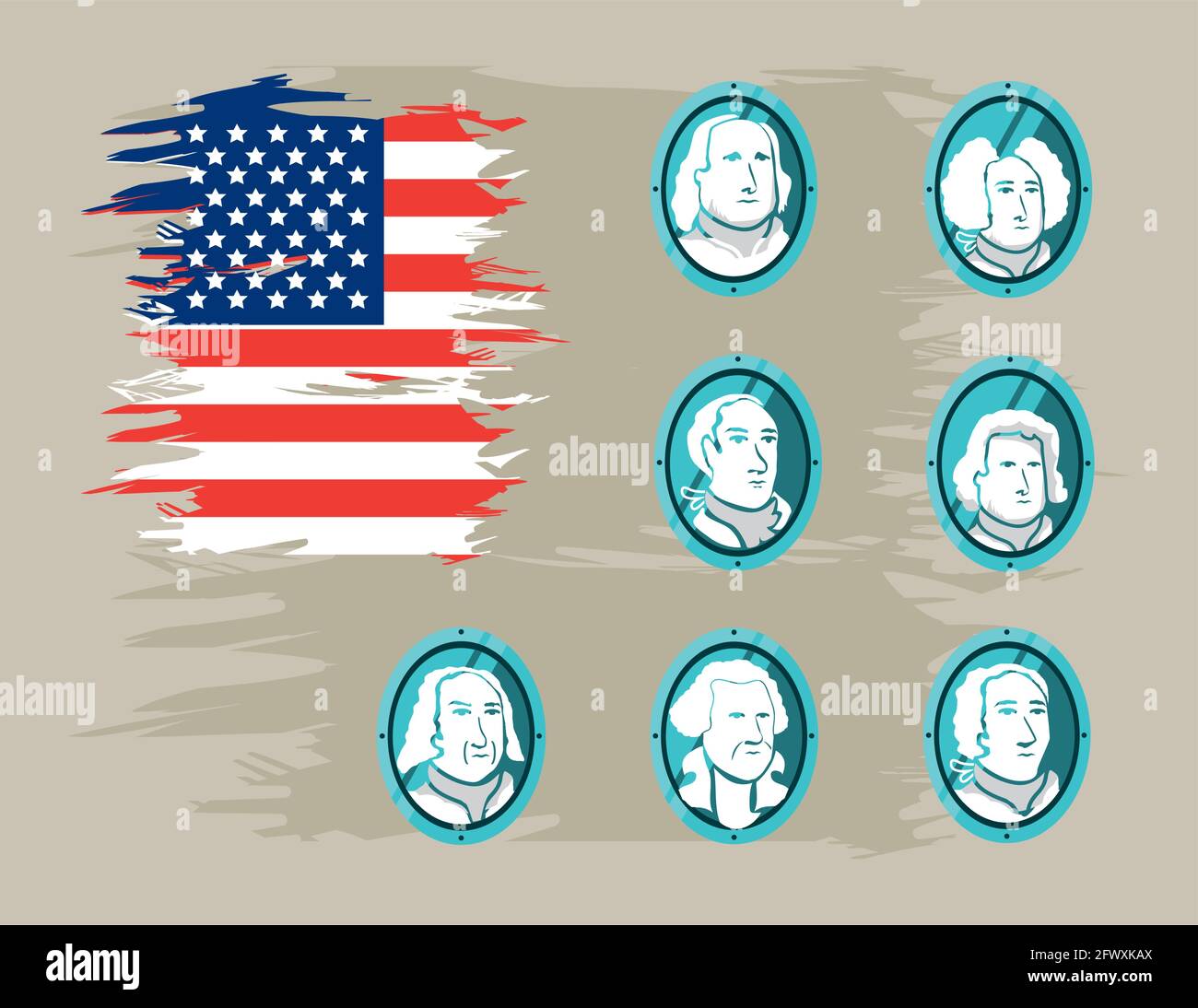 President grant Stock Vector Images - Alamy