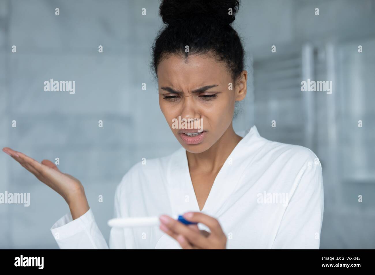 Black teen pregnancy test hi-res stock photography and images - Alamy
