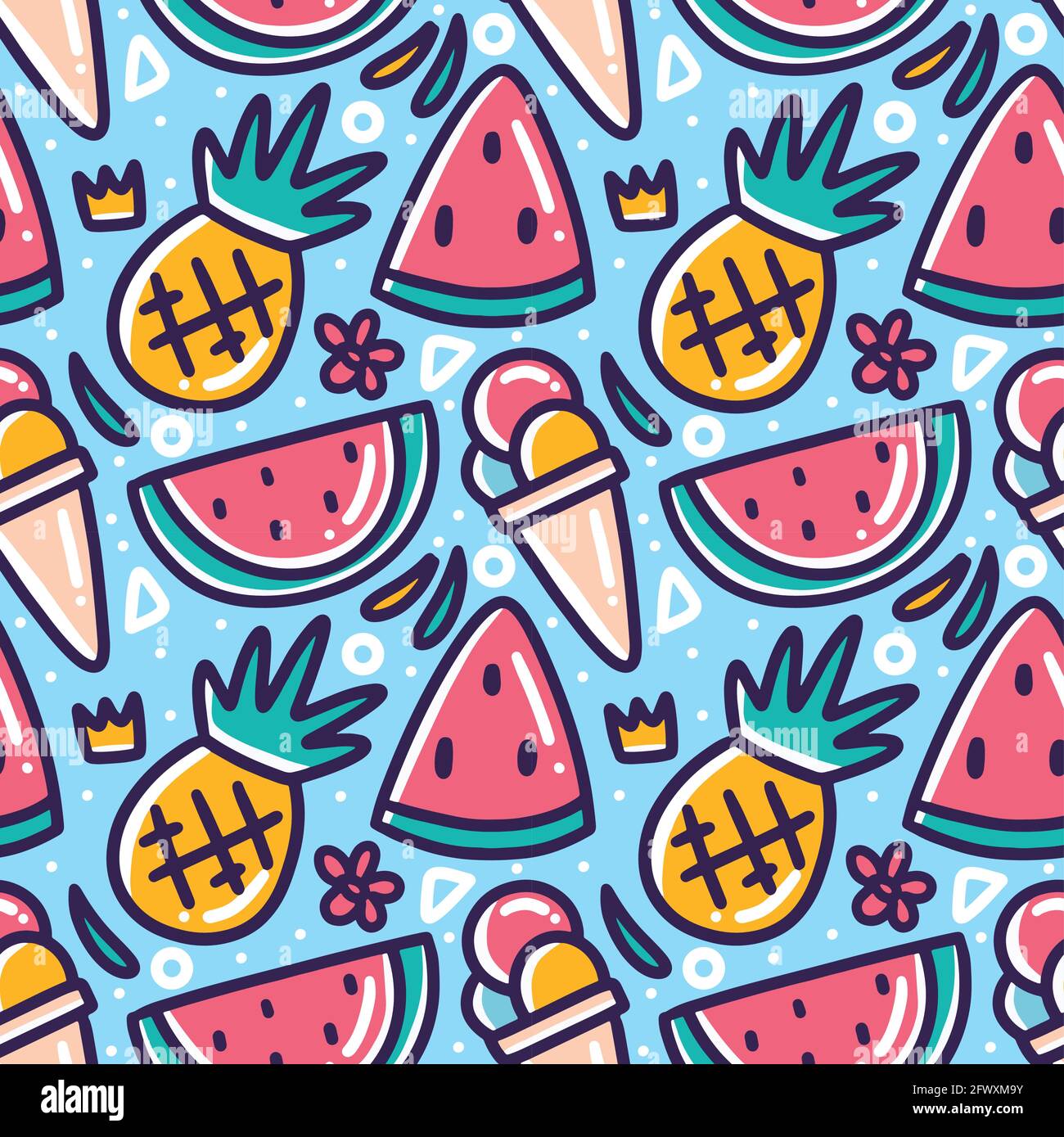 doodle set of summer holiday hand drawing Stock Vector Image & Art - Alamy
