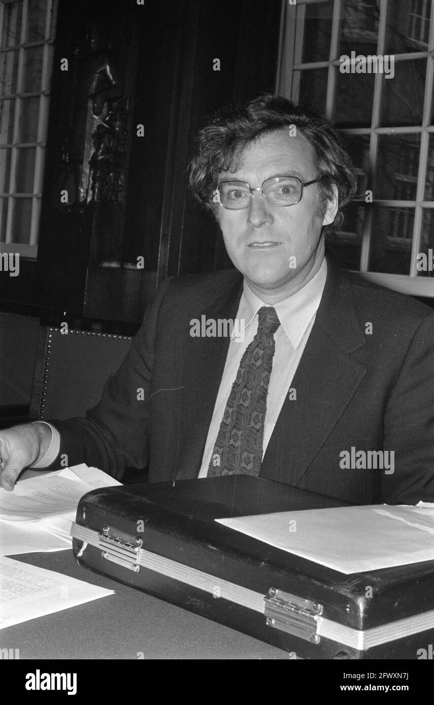 Council member Cees Goekoop, VVD, January 30, 1974, city councils ...