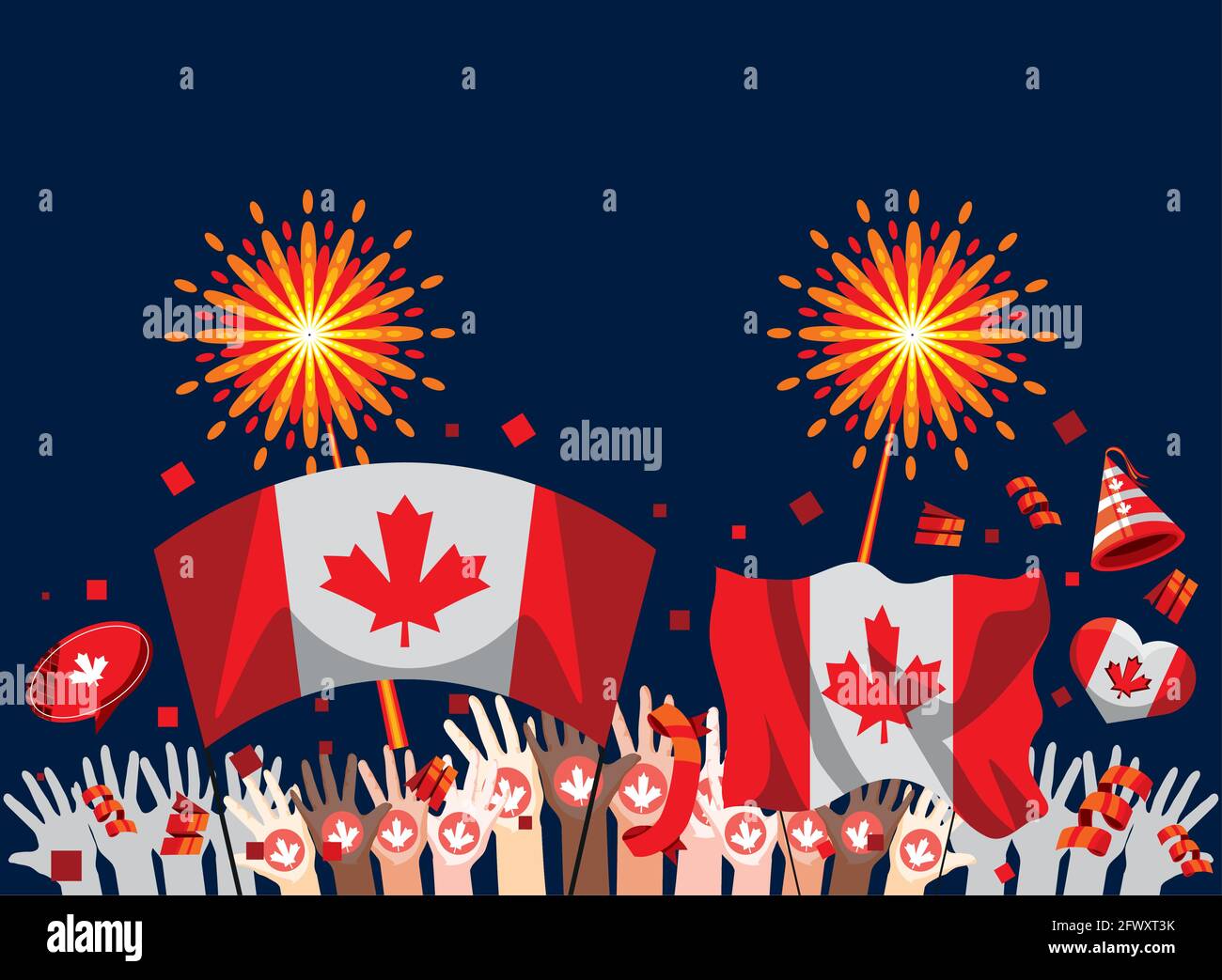 Canada hands Stock Vector Images - Alamy