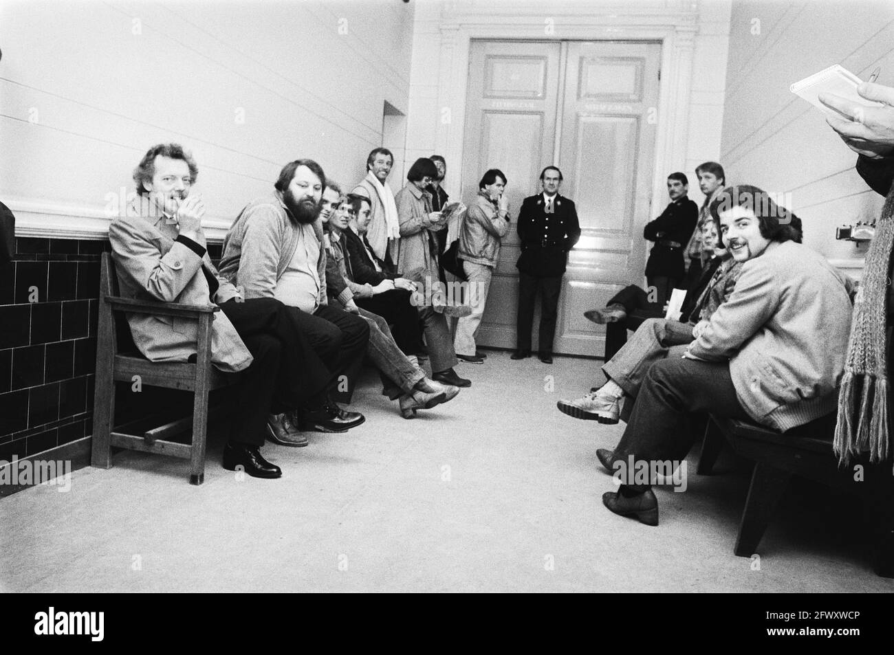 Smit's Rotterdam harbor tugboat trial; defendants waiting in front of ...