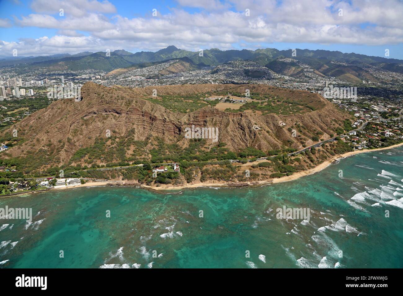 Diamond Head crater, Oahu, Hawaii Stock Photo - Alamy