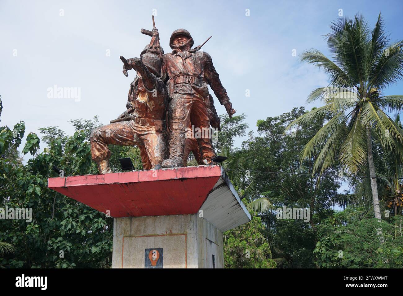 Trisula monument. The trident monument was built to commemorate the ...